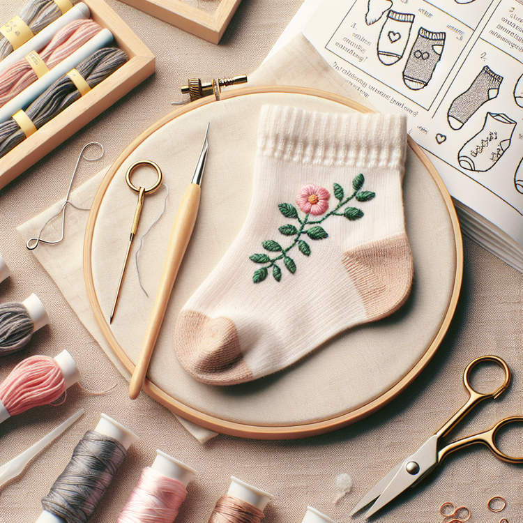 Mastering Sock Embroidery: Step-by-Step Guide for Beginners from First ...